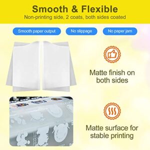 Yamation DTF Transfer Film: A4 (8.3" x 11.7") 15 Sheets Premium Double-Sided Matte Finish PET Transfer Paper Direct to Film for T Shirts