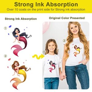 Yamation DTF Transfer Film: A4 (8.3" x 11.7") 15 Sheets Premium Double-Sided Matte Finish PET Transfer Paper Direct to Film for T Shirts