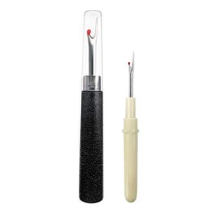 2pcs seam rippers, sharp sewing seam thread remover stitch unpicker with ergonomic handles for needle work patterns and sewing clothes