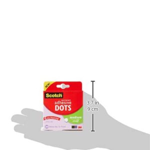 Scotch Adhesive Dots, Medium, 300 Dots/Pack, Easy Dispensing, Permanent, Photo-Safe (010-300M) (Packaging May Vary)