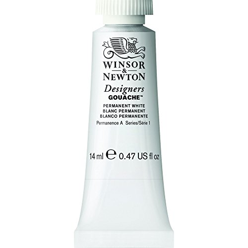 Winsor & Newton Designer's Gouache, 14 ml (0.47oz) tube, Permanent White