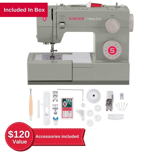 SINGER | Heavy Duty 4452 Sewing Machine , Gray