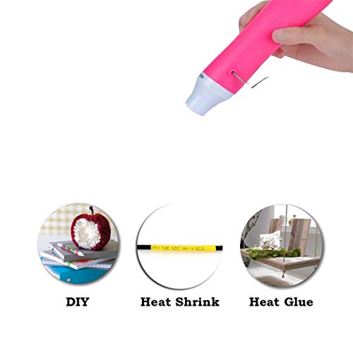 Bubble Removing Tool for Epoxy Resin and Acrylic Art, DIY Glitter Tumblers, Specially-Designed Heat Gun for Making Acrylic Resin Travel Mugs Tumblers to Remove Air Bubbles (Pink)