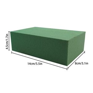 3Pcs Floral Foam Blocks,Prashent Green Wet Dry Flower Foam Plant Foam for Fresh & Artificial Flower Arrangements DIY Craft 5.5”L x 3.1”W x 1.7”H