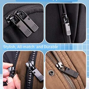 Zipper Pull, Universal Zipper Pull Replacement Kit, Removable Zipper Pulls Tab Replacement (20 Pcs), Black Zipper Pulls for Jackets, Luggage, Backpacks, Purses, Boots, Pants, Tents, (3 Styles 4 Sizes)