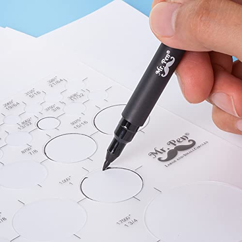 Mr. Pen- Circle Template, 2 pcs, Large and Small Size, Circle Stencil, Circle Ruler, Circle Templates for Drafting, Circle Template for Drawing, Circle Tracers for Drawing, Circle Tracer