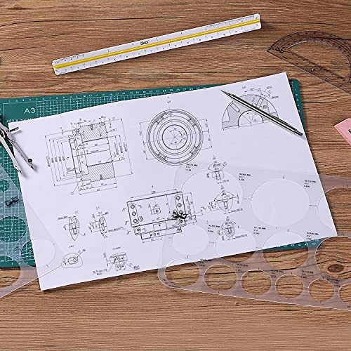 Mr. Pen- Circle Template, 2 pcs, Large and Small Size, Circle Stencil, Circle Ruler, Circle Templates for Drafting, Circle Template for Drawing, Circle Tracers for Drawing, Circle Tracer