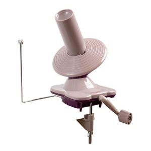 knit picks hand operated yarn ball winder (purple)