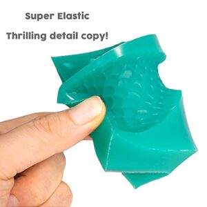 BBDINO Super Elastic Silicone Mold Making Kit, Mold Making Silicone Rubber 70.56 oz, Liquid Silicone Rubber, Ideal for Casting 3D Resins Molds| Silicone Molds| Food Molds 1:1 by Volume, Jade Green