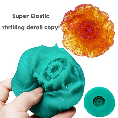 BBDINO Super Elastic Silicone Mold Making Kit, Mold Making Silicone Rubber 70.56 oz, Liquid Silicone Rubber, Ideal for Casting 3D Resins Molds| Silicone Molds| Food Molds 1:1 by Volume, Jade Green