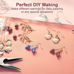 100 PCS/50 Pairs Earring Hooks, 925 Sterling Silver Hypoallergenic Earring Hooks for Jewelry Making, 300 PCS Upgraded Earring Making kit, Earring Making Supplies with Earring Backs and Jump Rings