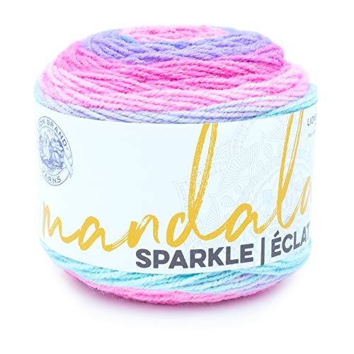 Lion Brand Yarn Mandala Sparkle yarn, Draco