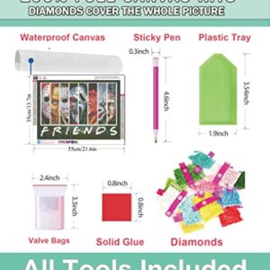 Halloween Diamond Painting Kits for Adults - 5D Diamond Art Kits for Adults Kids Beginner, DIY Full Drill Diamond Dots Paintings with Diamonds Gem Art and Crafts for Home Wall Decor - 13.8X21.7inch