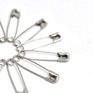 500 Pack Safety Pin,1.5Inch/38mm Safety Pins Bulk,Safety Pin Size 2,Small Safety Pins with a Convenient Box,Safety Pins for Clothes Home Office