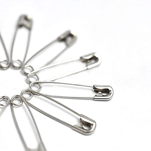 500 Pack Safety Pin,1.5Inch/38mm Safety Pins Bulk,Safety Pin Size 2,Small Safety Pins with a Convenient Box,Safety Pins for Clothes Home Office