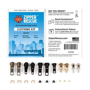 Zipper Rescue Zipper Repair Kits – The Original Zipper Repair Kit, Made in America Since 1993 (Clothing)