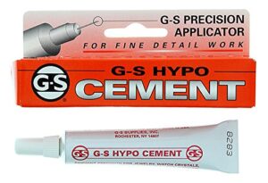 gs supplies g-s hypo cement, transparent