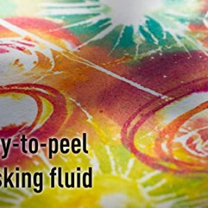 Pebeo Easy Peel Liquid Latex Masking Fluid - Drawing Gum - Dries Quickly - For Ink - Watercolor - Gouache Painting & Illustration - Fine Arts & Crafts Supplies - 45ml Bottle