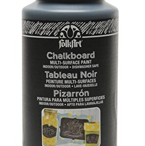 FolkArt FA2725 Multi-Surface Chalkboard Paint (16 Ounce), 2725 Black