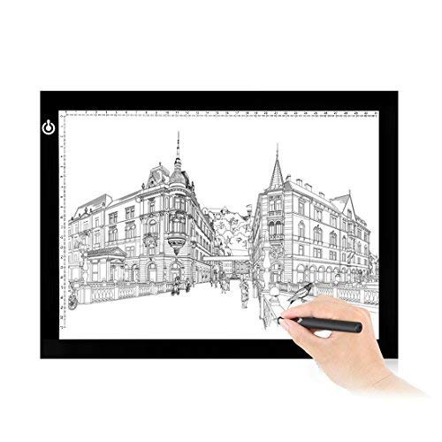 NXENTC A4 Tracing Light Pad, Ultra-Thin Tracing Light Box USB Power Artcraft Tracing Light Table for Artists, Drawing, Sketching, Animation