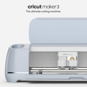 Cricut Maker 3 - Smart Cutting Machine, 2X Faster & 10X Cutting Force, Matless Cutting with Smart Materials, Cuts 300+ Materials, Bluetooth Connectivity, Compatible with iOS, Android, Windows & Mac