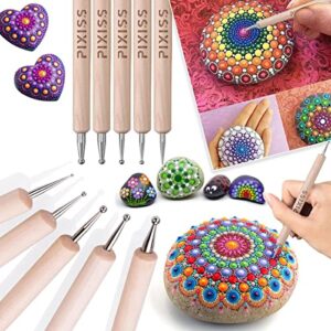 E6000 Jewelry Bead Adhesive Glue for Jewelry Making with 4 Precision Applicator Tips and Pixiss Art Dotting Stylus Pens 5 pcs Set - Rhinestone Applicator Kit