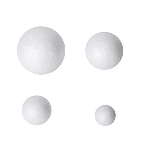 240 Pack Styrofoam Balls -Craft Foam Balls -Foam Craft Balls -Foam Balls For Arts and Crafts, DIY Craft For Home, School Craft Project -240 Bulk Styrofoam Balls, 4 sizes .8’’, 1.2’’, 1.6’’, 2’’ Inches