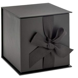 hallmark black ribbon and paper fill small gift box with lid