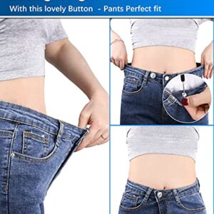 Jeans Button Replacement No Sew: YUANHANG 24 Sets Metal Buttons for Pants - Instant Adjustable Button - Tighten Waist Size by 1 Inch or Extend an Extra Inch - Contains A Removable Screwdriver