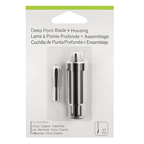 Explore Black Deep Cut Housing + Replacement DeepCut Blade Suitable for Cricut Explore Cutting Machines(Explore Air one, Explore Air /Air 2, Explore Air 3) / Cricut Maker/Maker 3 Cutting Machines