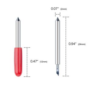 20 Pcs Replacement Blades for Cricut Explore Air2/Air 3 /Maker Cutting Machines - Including 5PCS Fine-Point Blades, 10PCS Standard Blaeds and 5PCS Deep Cutting Blades for Replacement Cricut Blades