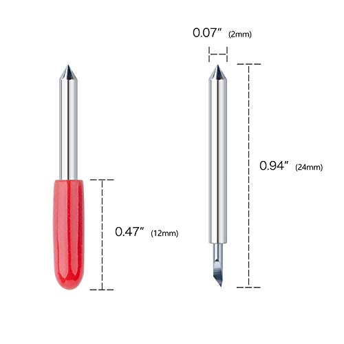 20 Pcs Replacement Blades for Cricut Explore Air2/Air 3 /Maker Cutting Machines - Including 5PCS Fine-Point Blades, 10PCS Standard Blaeds and 5PCS Deep Cutting Blades for Replacement Cricut Blades