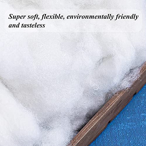 BUTUZE Polyester Fiber, Premium Fiber Fill, High Resilience Fill Fiber, Stuffing for Small Dolls Part Pillow Comforter DIY, 100g/3.5oz, Recyclable