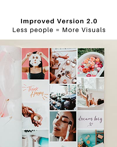 Vision Board Book 2.0 - 800+ New and Improved Vision Board Pictures and Quotes for Vision Board Kit, Visualize, Inspire and Create Life Goals, Magazine for Vision Board Clip Art and Collage Book