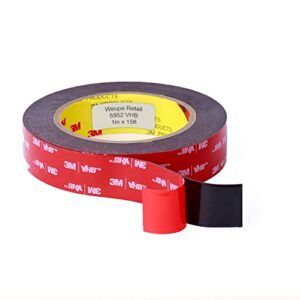 3M Scotch 5952 VHB Tape: 1 in. x 15 ft. (Black)