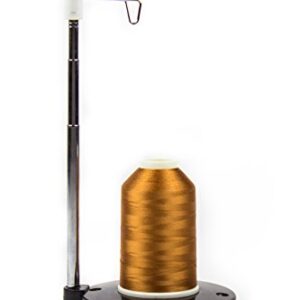 Embroidex Adjustable Single Thread Spool Holder – Stand Alone Embroidery, Sewing or Quilting Thread Holder or Stand – Ensures Smoother Feed = Heavy Plastic Base