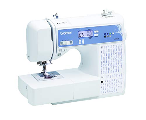 Brother XR9550 Sewing and Quilting Machine, Computerized, 165 Built-in Stitches, LCD Display, Wide Table, 8 Included Presser Feet, 20x12x17, White