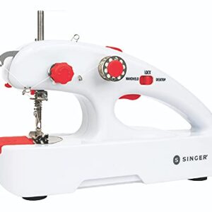 SINGER Stitch Quick + (Two Thread) Hand Held Mending Machine, White