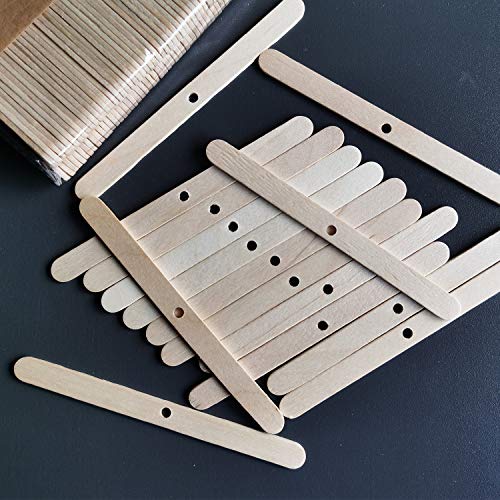 MILIVIXAY Wooden Candle Wick Holders,Candle Wicks Centering Device,Candle Wick Bars,Wick Holders for Candle Making,Wick Clips for Candles,Candle Centering Tool,120 Pack