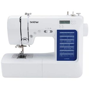 brother cs7000x computerized sewing and quilting machine, 70 built-in stitches, lcd display, wide table, 10 included feet, white