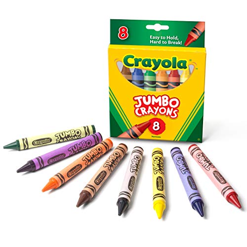 Crayola Jumbo Crayons, 8 Toddler Crayons, Assorted Colors