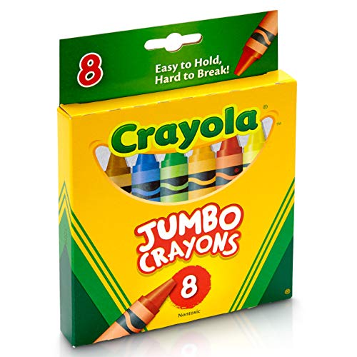 Crayola Jumbo Crayons, 8 Toddler Crayons, Assorted Colors