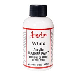 angelus acrylic leather paint 4oz white