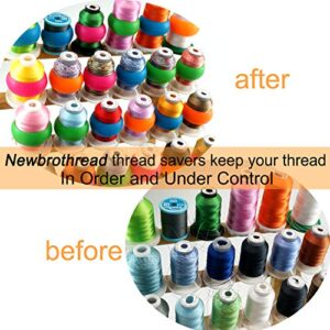 New Brothread 100pcs Thread Spool Savers / Spool Huggers - Prevent Thread Tails from Unwinding - No Loose Ends for Sewing and Embroidery Machine Thread Spools