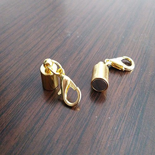 Dsmile Pack of 12pcs Gold Color and Silver Color Magnetic Lobster Clasp for Jewelry Necklace Bracelet