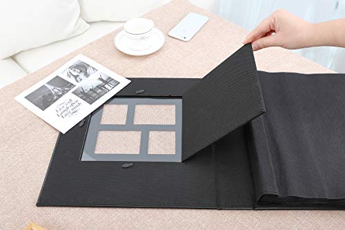 Ywlake Photo Album 4x6 500 Pockets Photo, Extra Large Capacity Family Wedding Picture Albums Holds 500 Horizontal and Vertical Photos Black