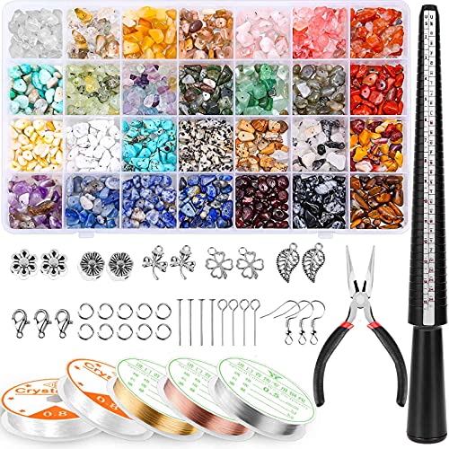 selizo Jewelry Making Kits for Adults Women with 28 Colors Crystal Beads for Jewelry Making, 1660Pcs Crystal Jewelry Making Kit Bead Kit Ring Maker Kit with Jewelry Ring Making Supplies for Adults