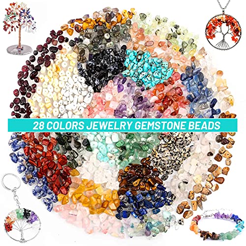 selizo Jewelry Making Kits for Adults Women with 28 Colors Crystal Beads for Jewelry Making, 1660Pcs Crystal Jewelry Making Kit Bead Kit Ring Maker Kit with Jewelry Ring Making Supplies for Adults