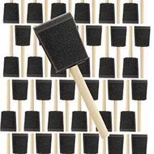 Pro Grade - Foam Brushes - 2 Inch - 48 Piece Poly Foam Brush Set