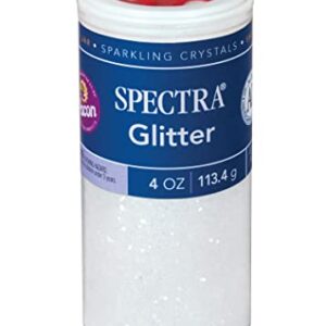 Spectra Arts & Crafts Glitter, Clear, 4 oz., 1 Jar